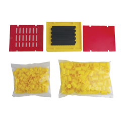 Kit complet KEMP boitier d'élevage + 20 barrettes 5 plots + 100 cupules ...
